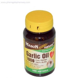 Mason Garlic Oil 1000 X 100 Softgels - Pharmgate Pharmacy